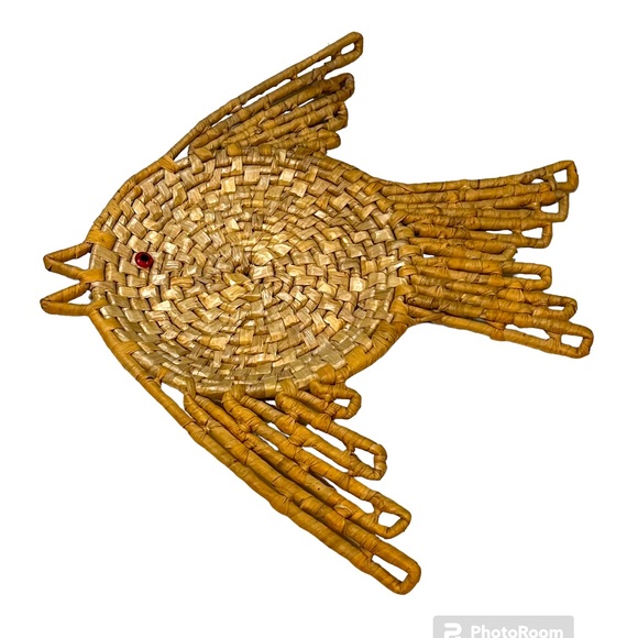 Accents | Vintage Wicker Rattan Woven Fish Wall Decor Set | Poshmark